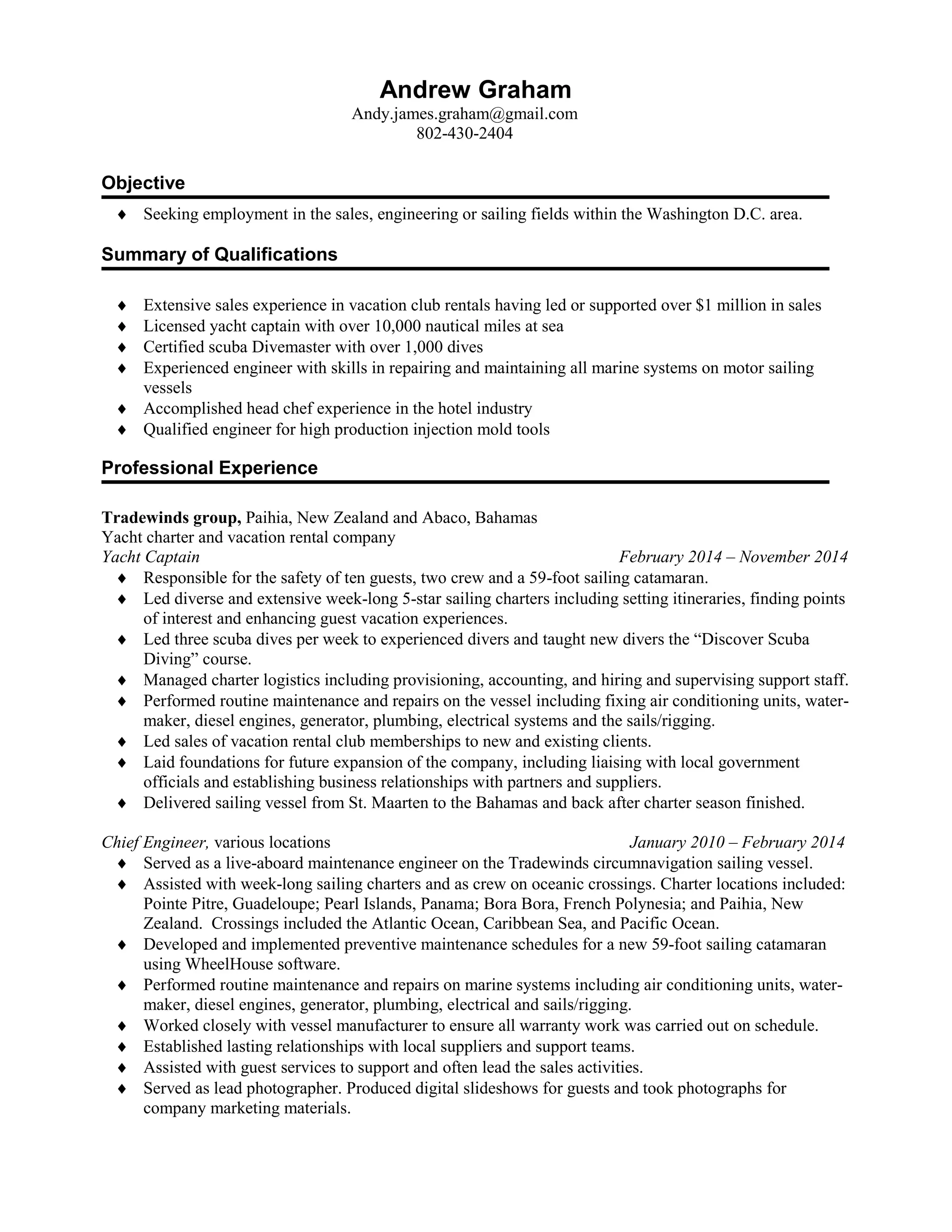 Andrew Graham C.V | DOCX