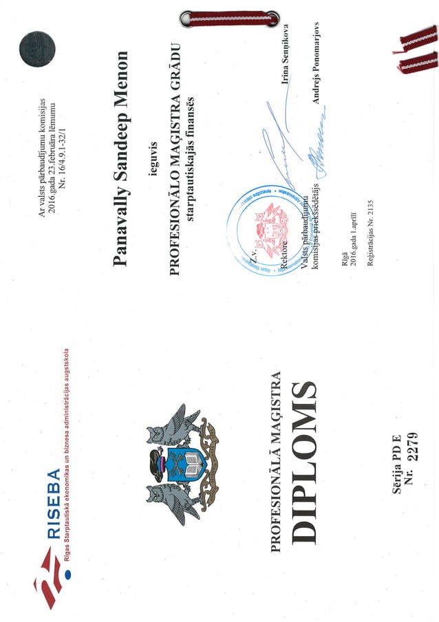 Masters Certificate | PDF