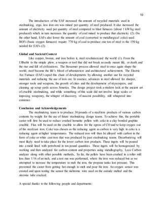 Final Design Report Steelmaking | DOCX