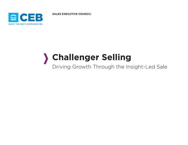 Challenger-Selling | PPT