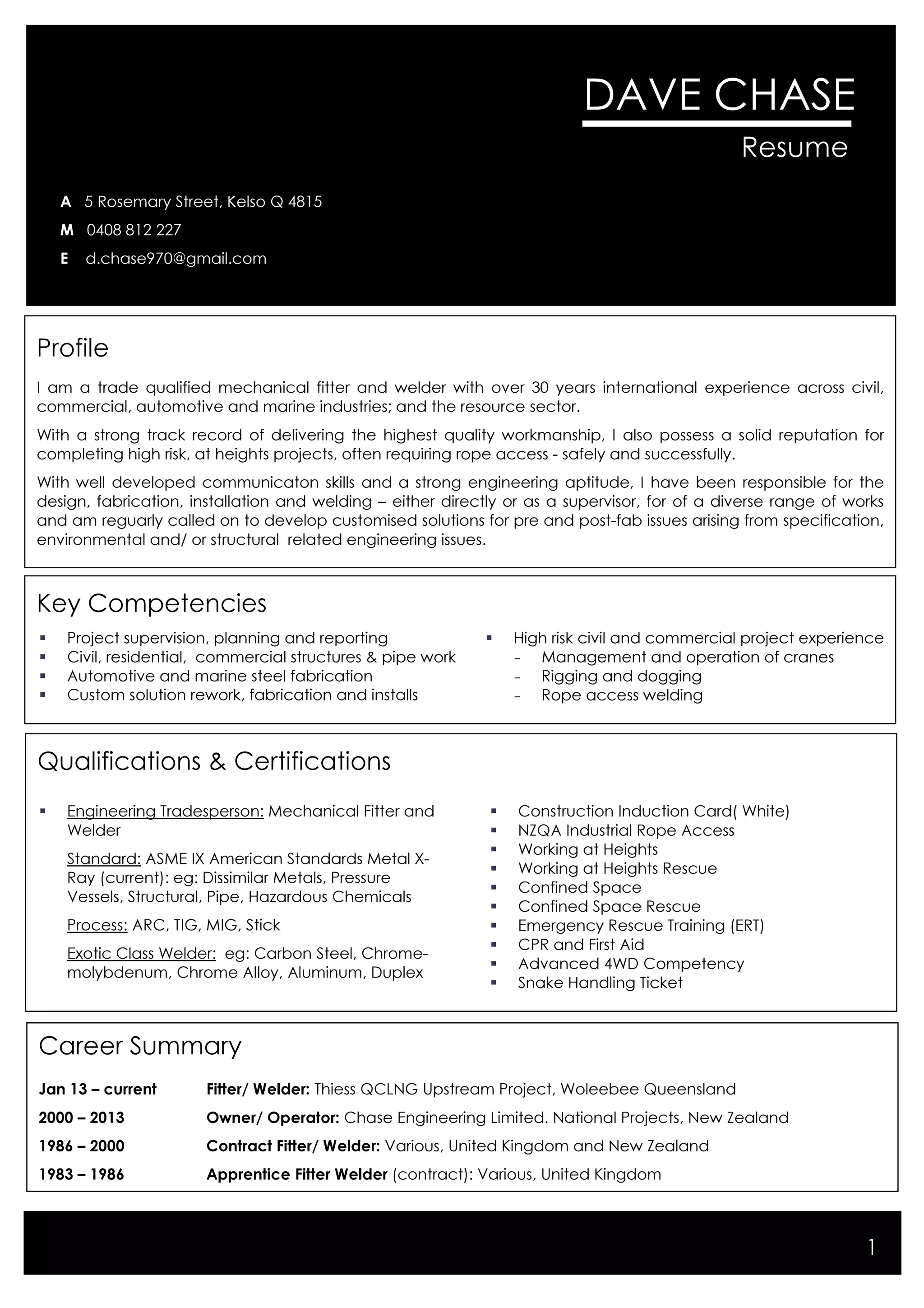 number 1. pro cv | PDF