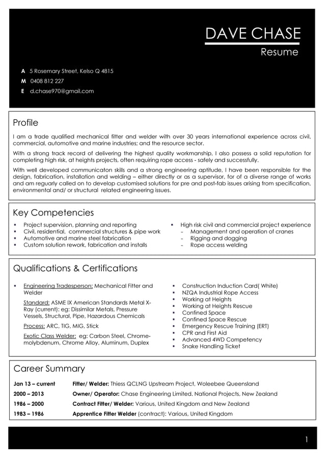 number 1. pro cv | PDF