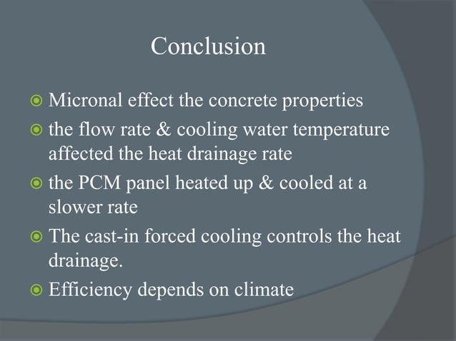 Heat discharge through forced cooling of phase change materials in ...