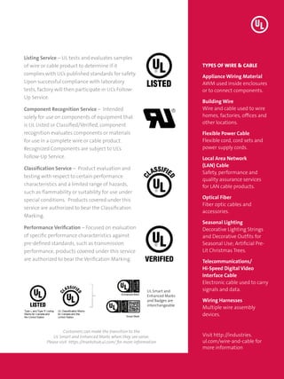 UL Wire & Cable Brochure | PDF