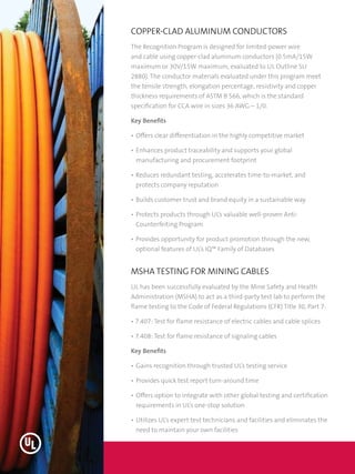 UL Wire & Cable Brochure | PDF