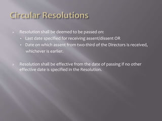 Secretarial Standard on Board meetings | PPT