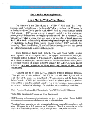 2014 SCPHA Indian Country News Article | PDF