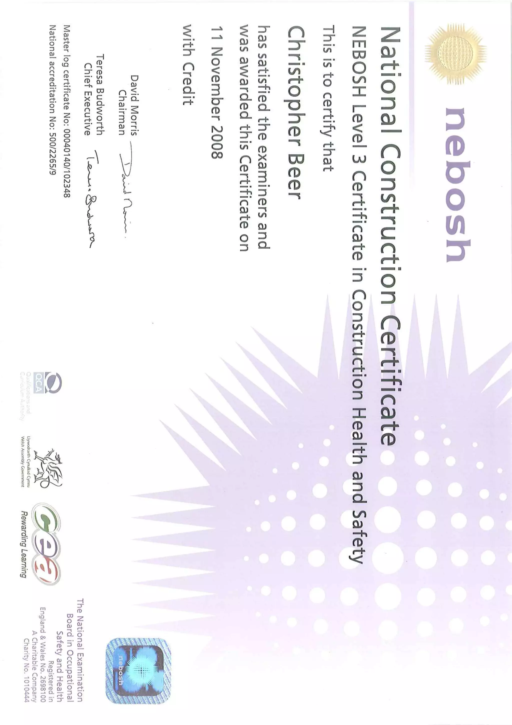NEBOSH Construction Cert | PDF