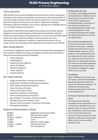 FLNG Course Brochure | PDF | Civil Engineering Industry | Industries