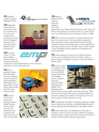 Larsen Mfg. Brochure 2015 | PDF