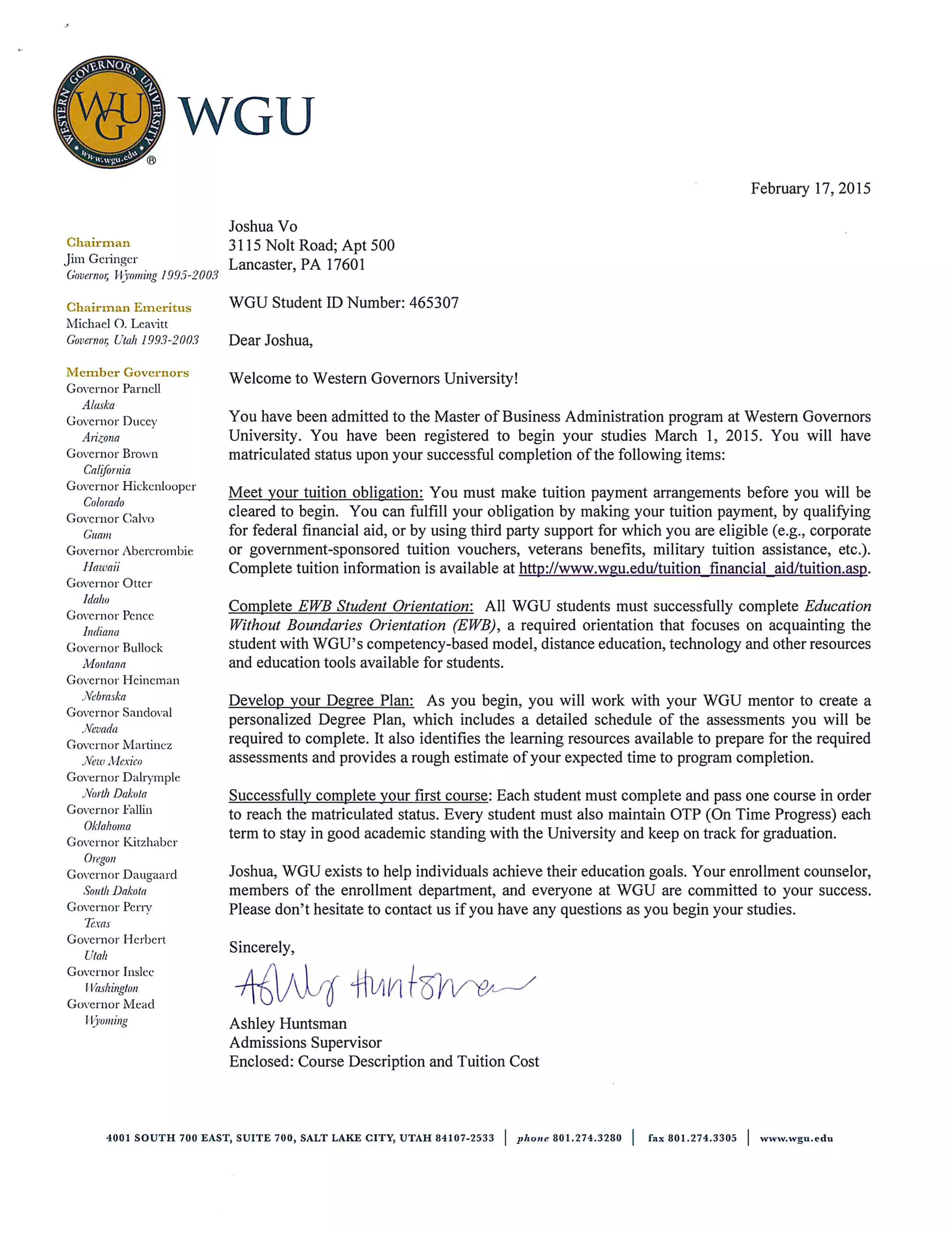 MBA @ WGU | PDF