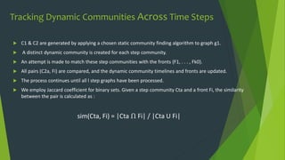 Dynamic Data Community Discovery | PPTX