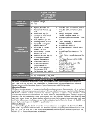 Linda Dawn Barrett Resume - 2016 | DOCX