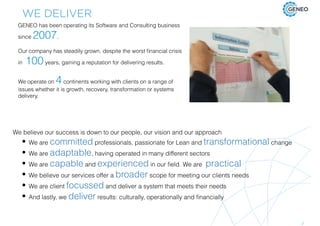 GENEO Software Overview 2015 | PDF