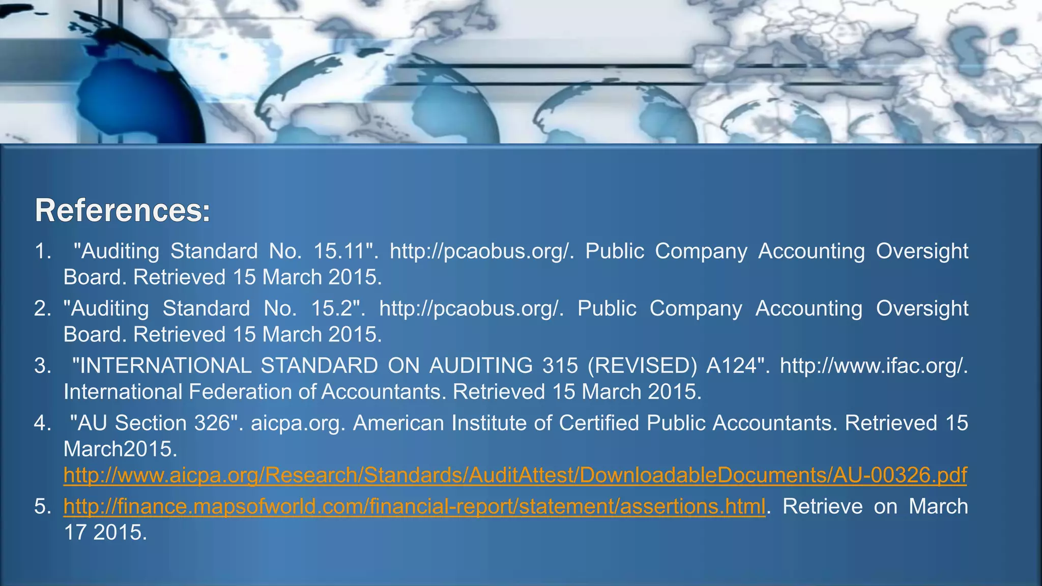 Risk Assessment and Financial Statement Assertions Overview v2 | PPTX
