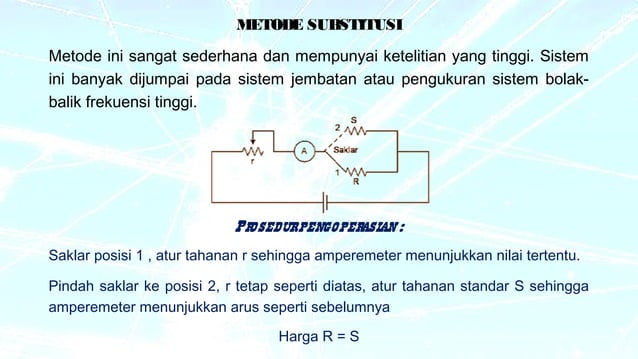 PENGUKURAN TAHANAN | PPT