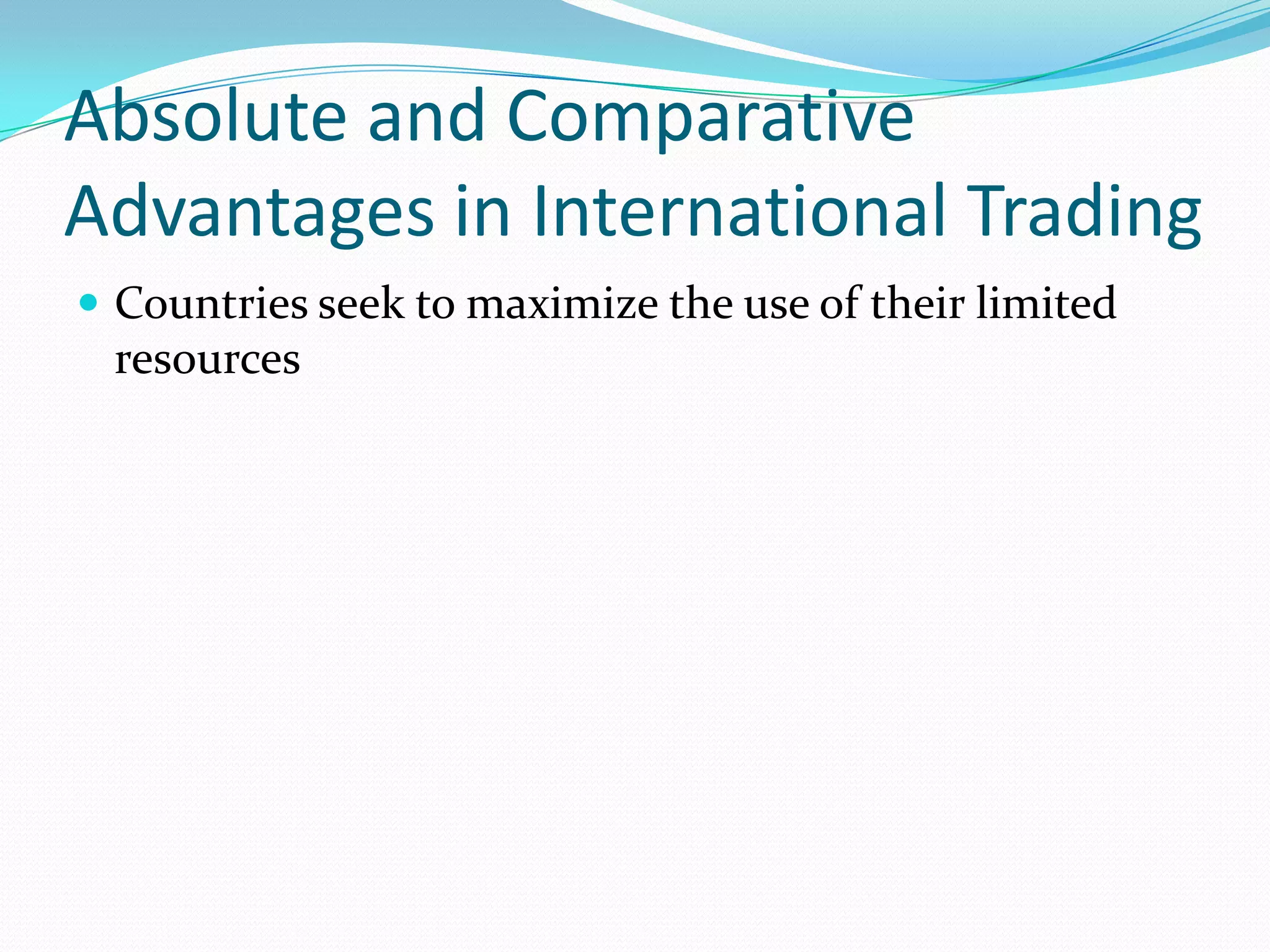 9b absolute comparative advantage | PPTX