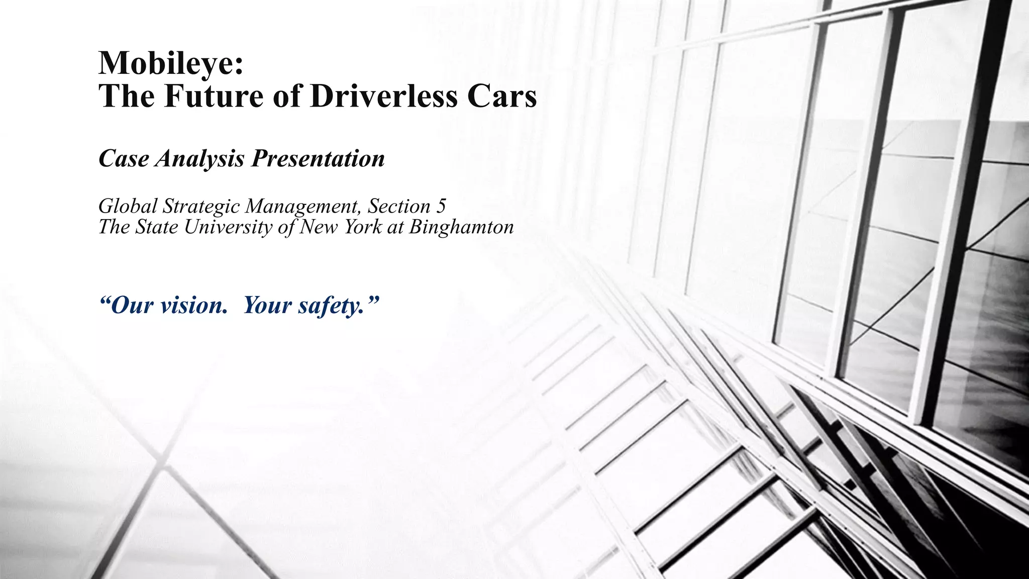 Mobileye Case Competition Presentation All Materials PDF_WC | PDF