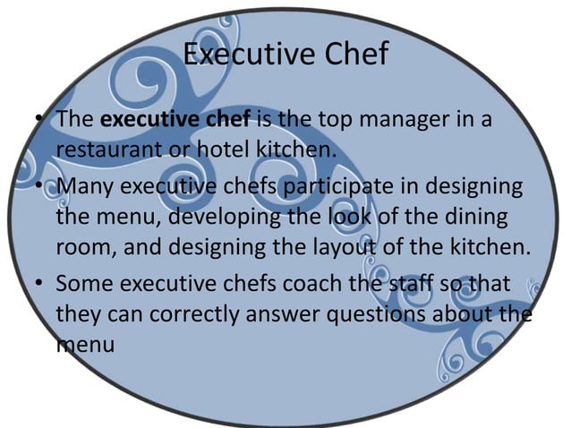 9 back of the house functions and staff (1) | PPTX