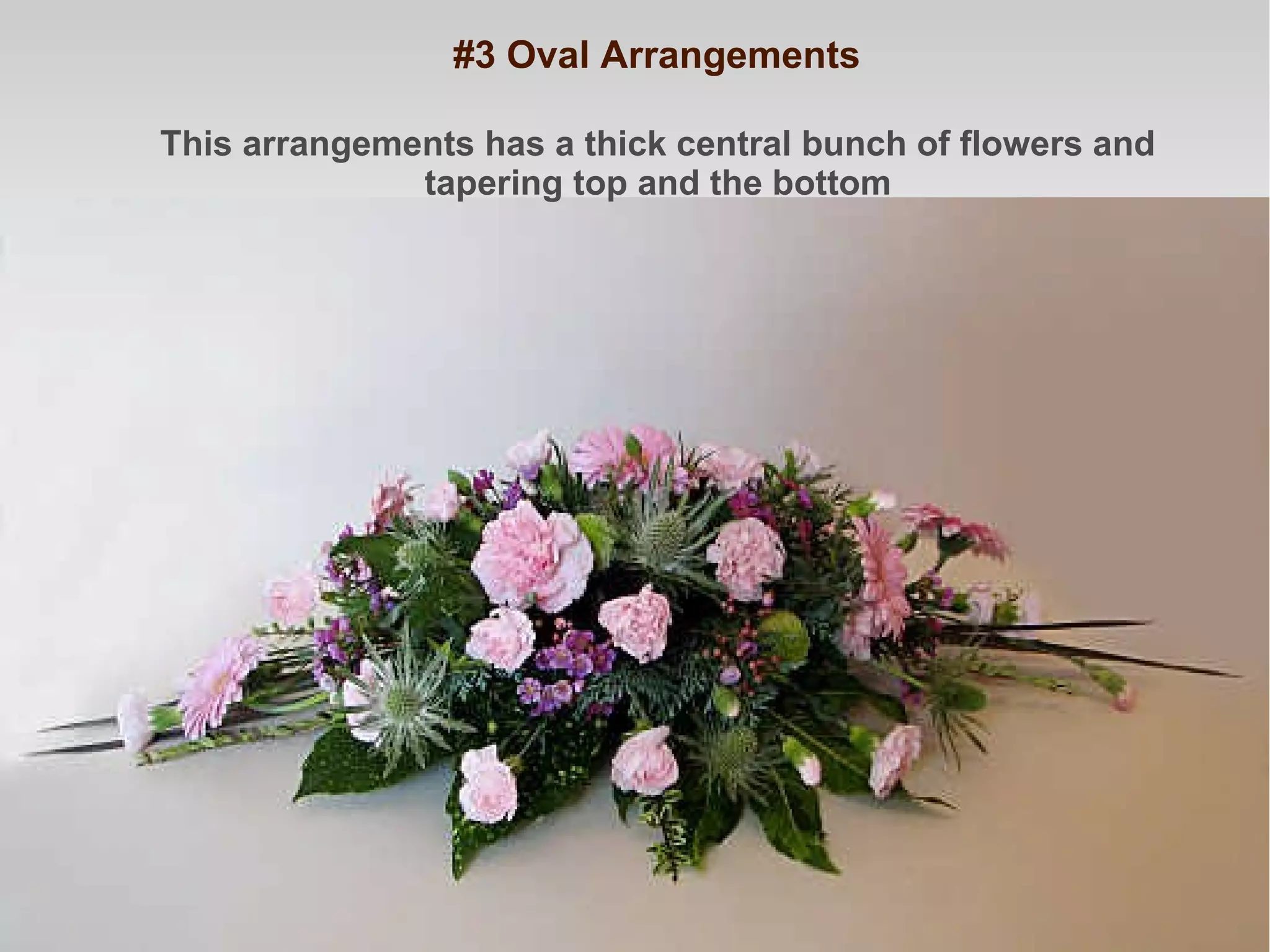9 basic flower arrangement shapes | PPT