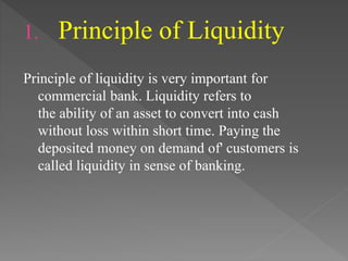 9 basic principles that commercial banks follow- Nelson | PPTX