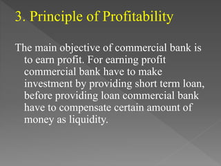 9 basic principles that commercial banks follow- Nelson | PPTX