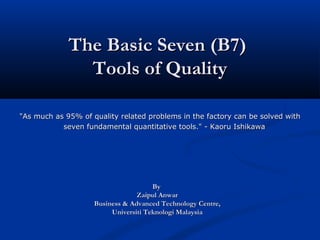 9 basic seven tools of quality | PPT