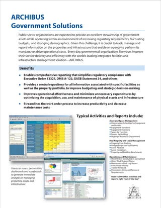ARCHIBUS Government Solutions | PDF