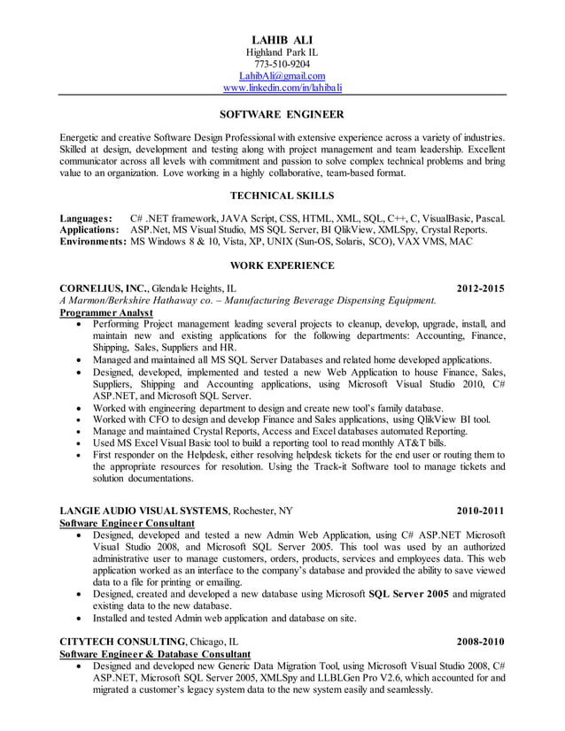 Lahib Ali Resume 2016 | DOCX