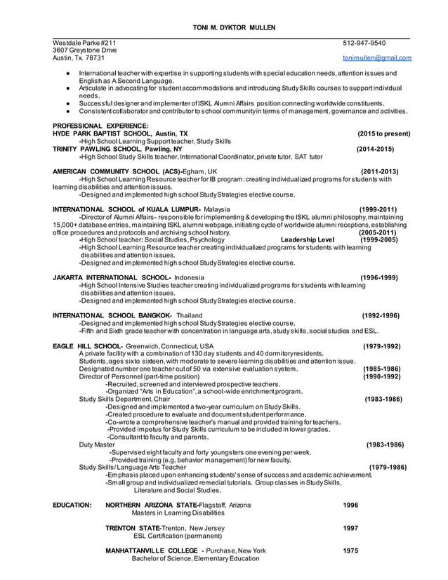 2016Toniresume | PDF