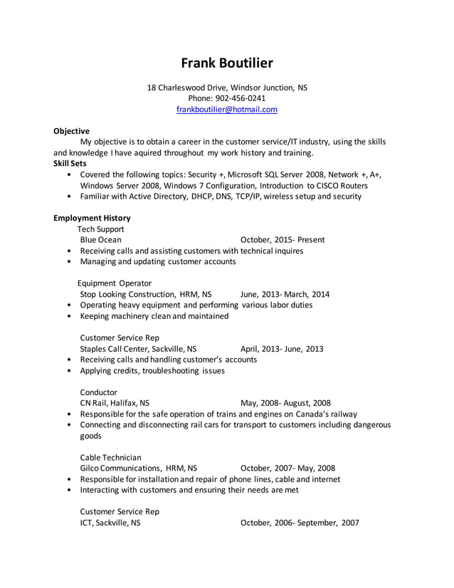 Frank's Resume | PDF