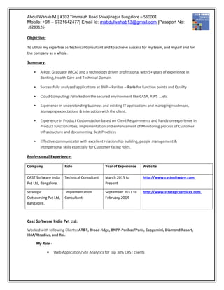 Abdul Wahab | DOC | Computer Software and Applications | Computing