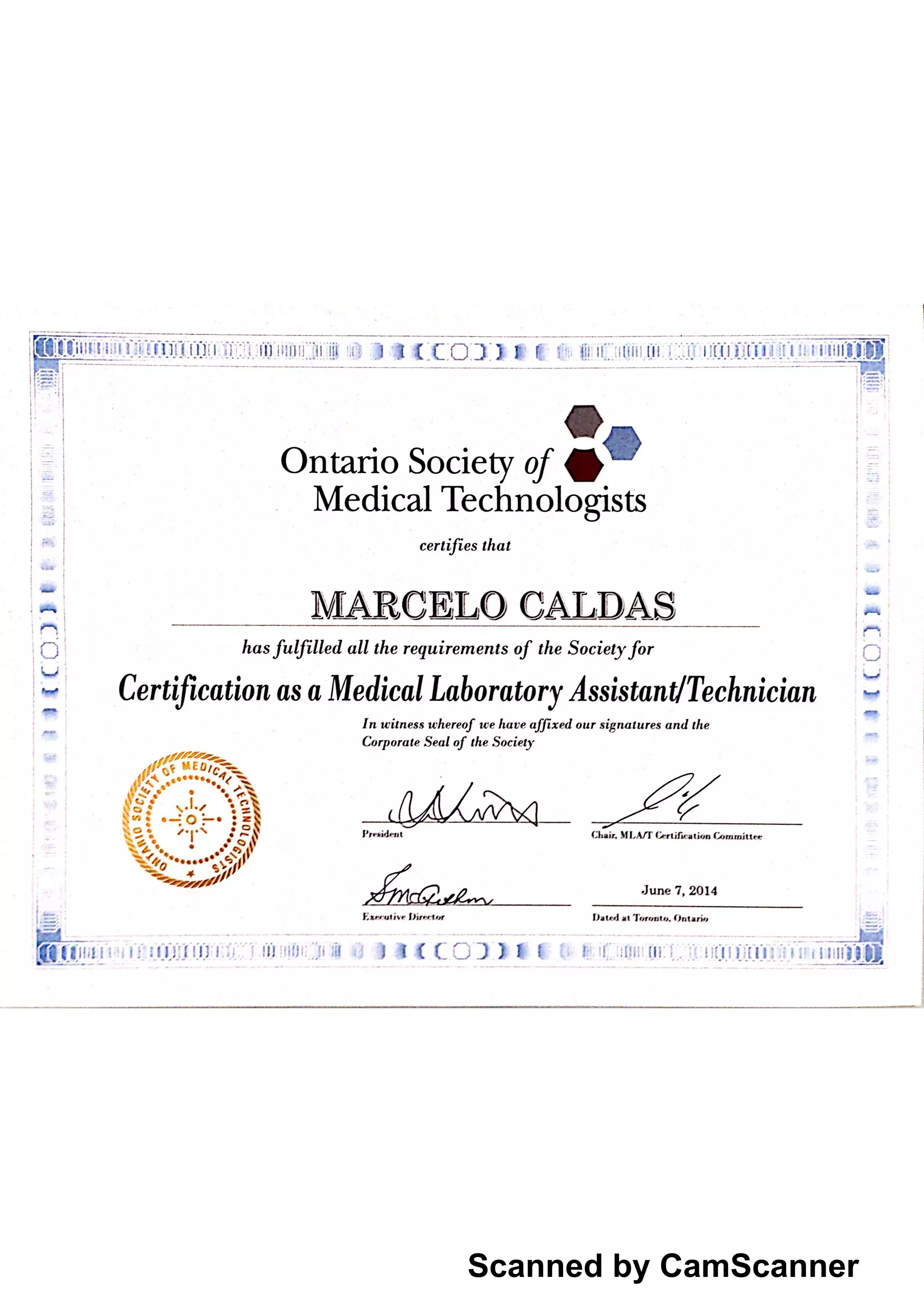 osmt certificate | PDF