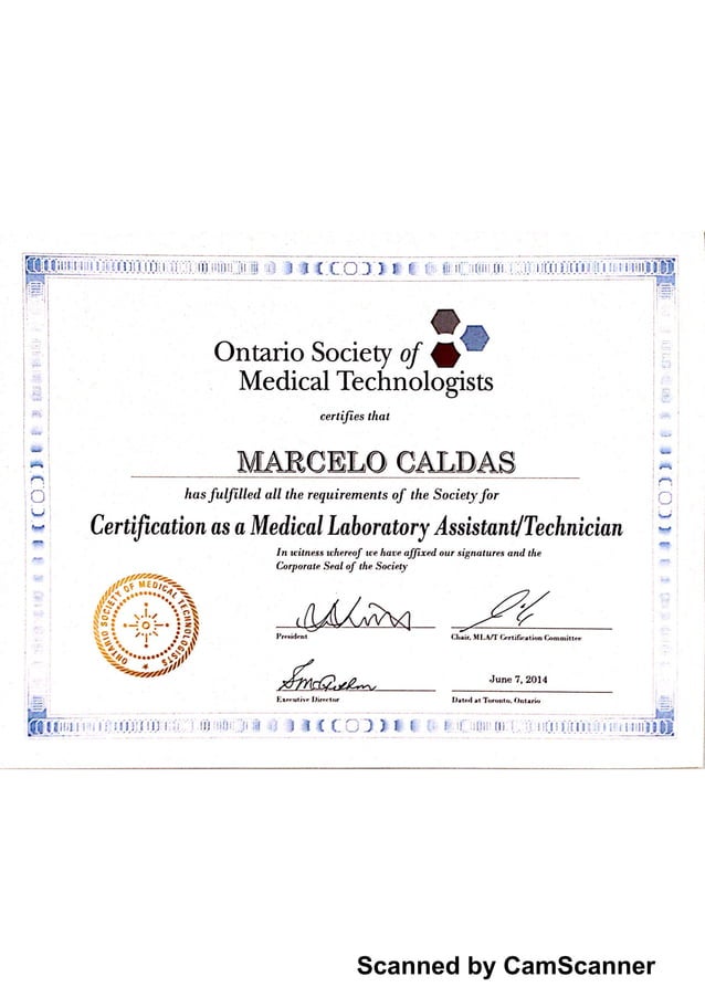 osmt certificate | PDF