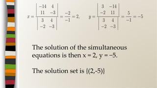Cramer’s Rule OF Matrix | PPT