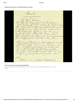 The Daily.The History Page.Lighting a Torch | PDF