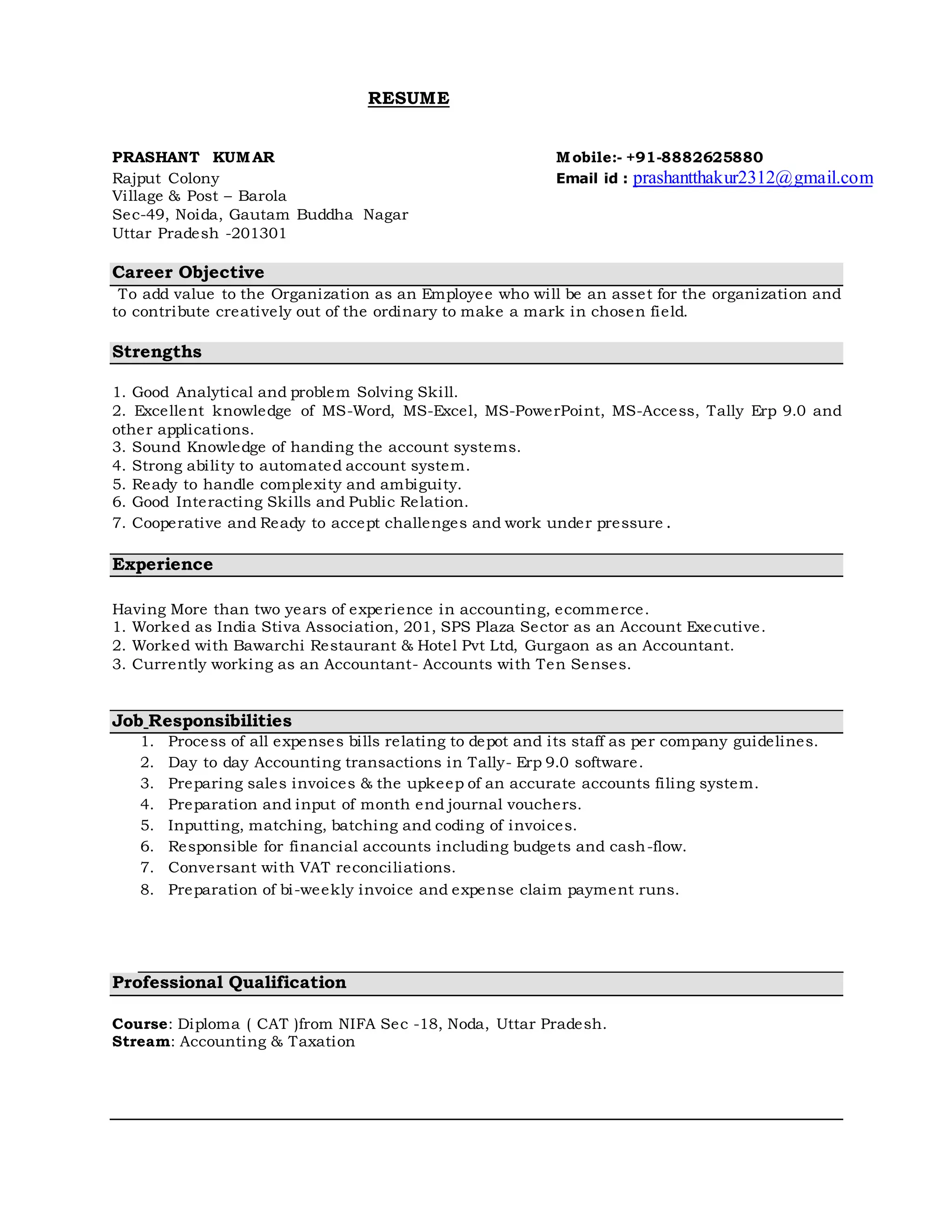 MY RESUME | PDF