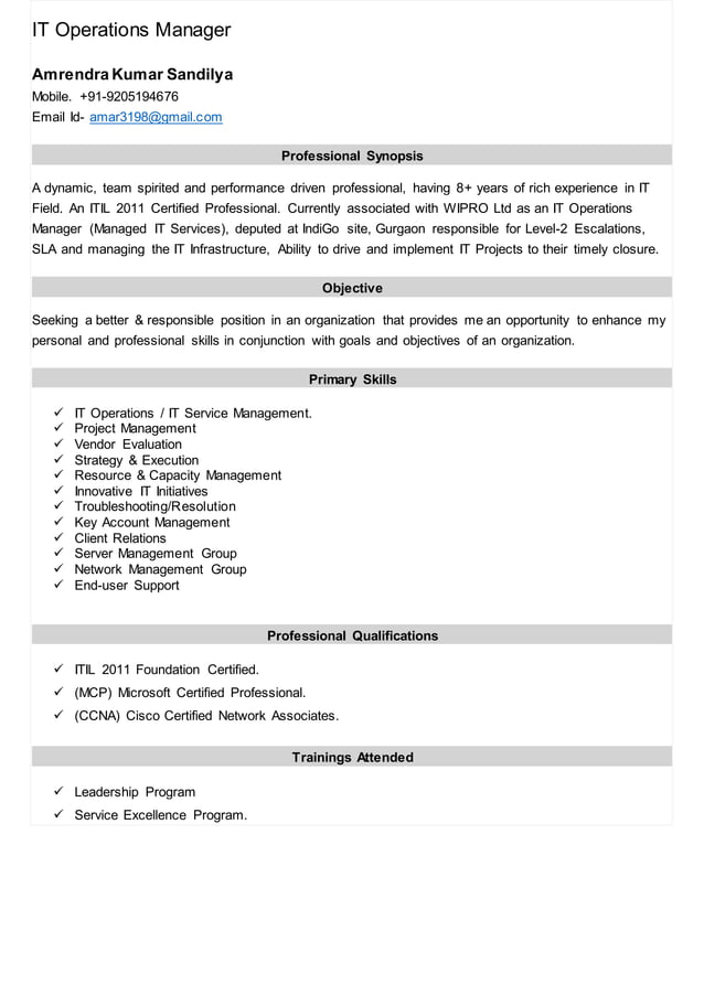 Amrendra Resume_updated1 | DOCX