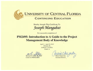 UCF Certification | PDF