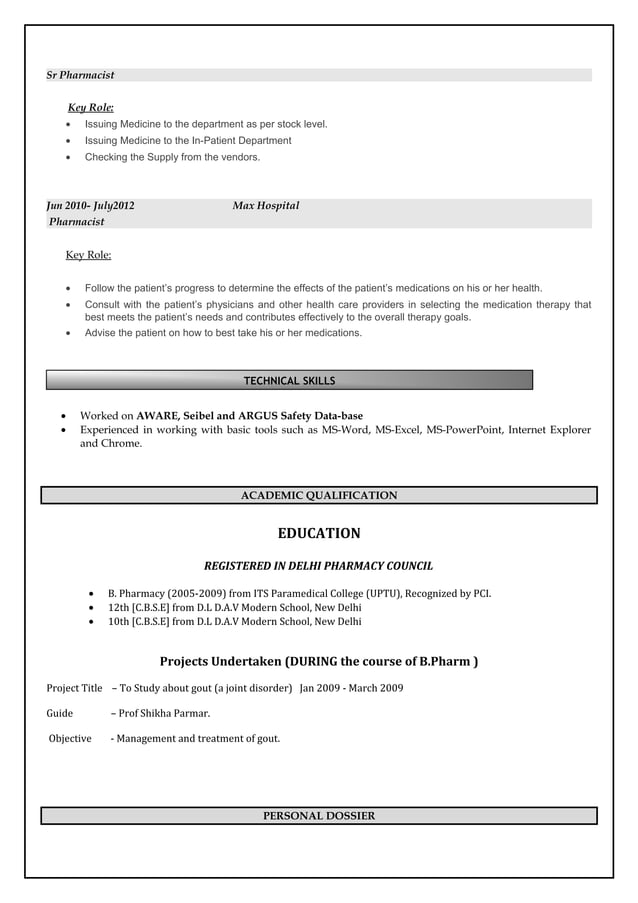 Ankush Pharmacovigilance CV | PDF