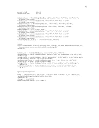 Assignment 2-Ereader ownership | PDF