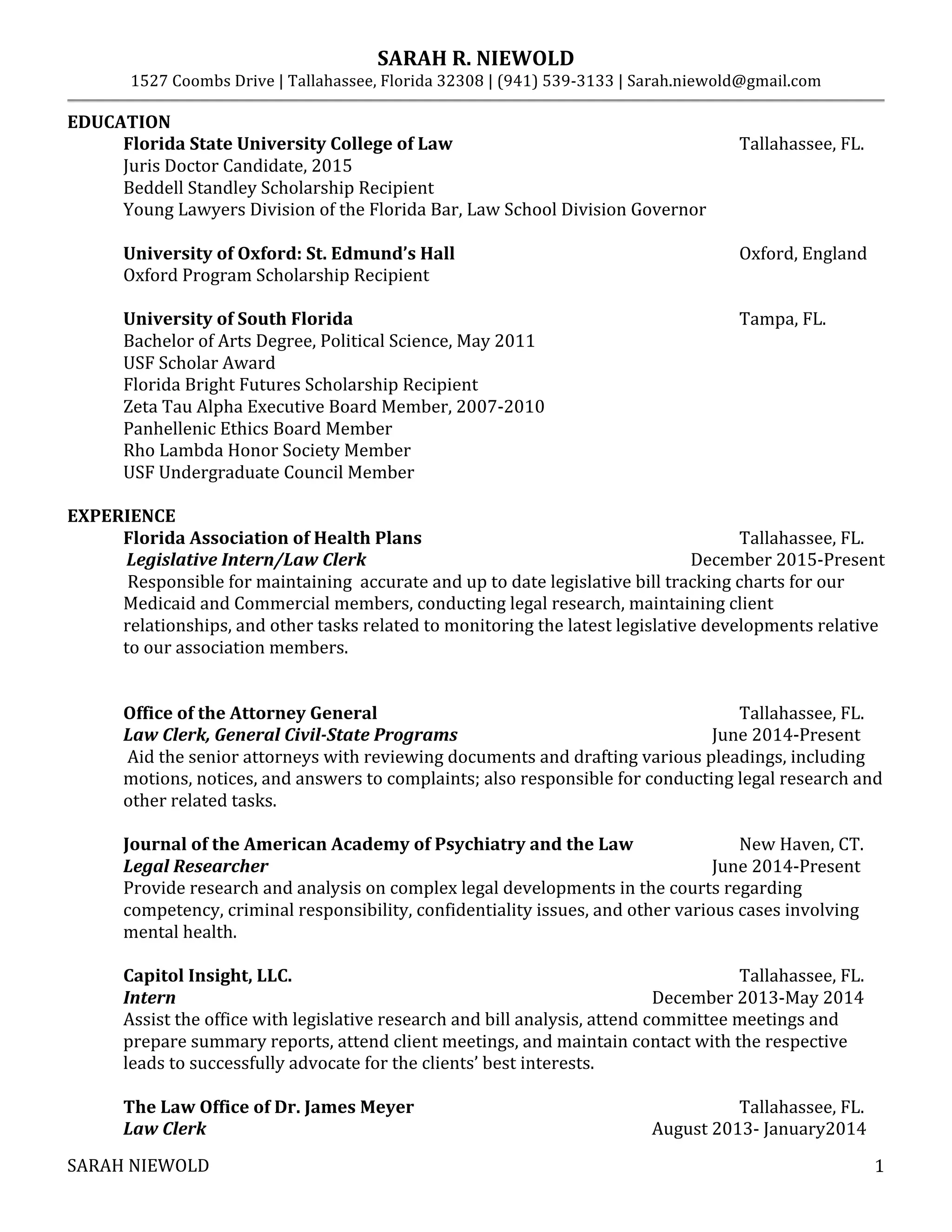 S.Niewold RESUME 2015 | PDF