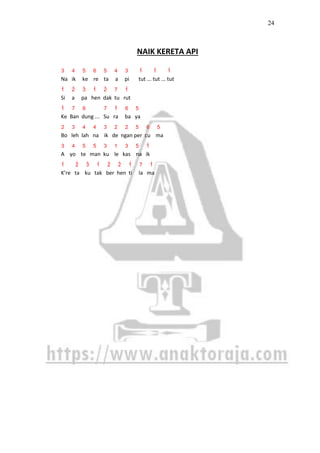 Not angka lagu anak lengkap | PDF