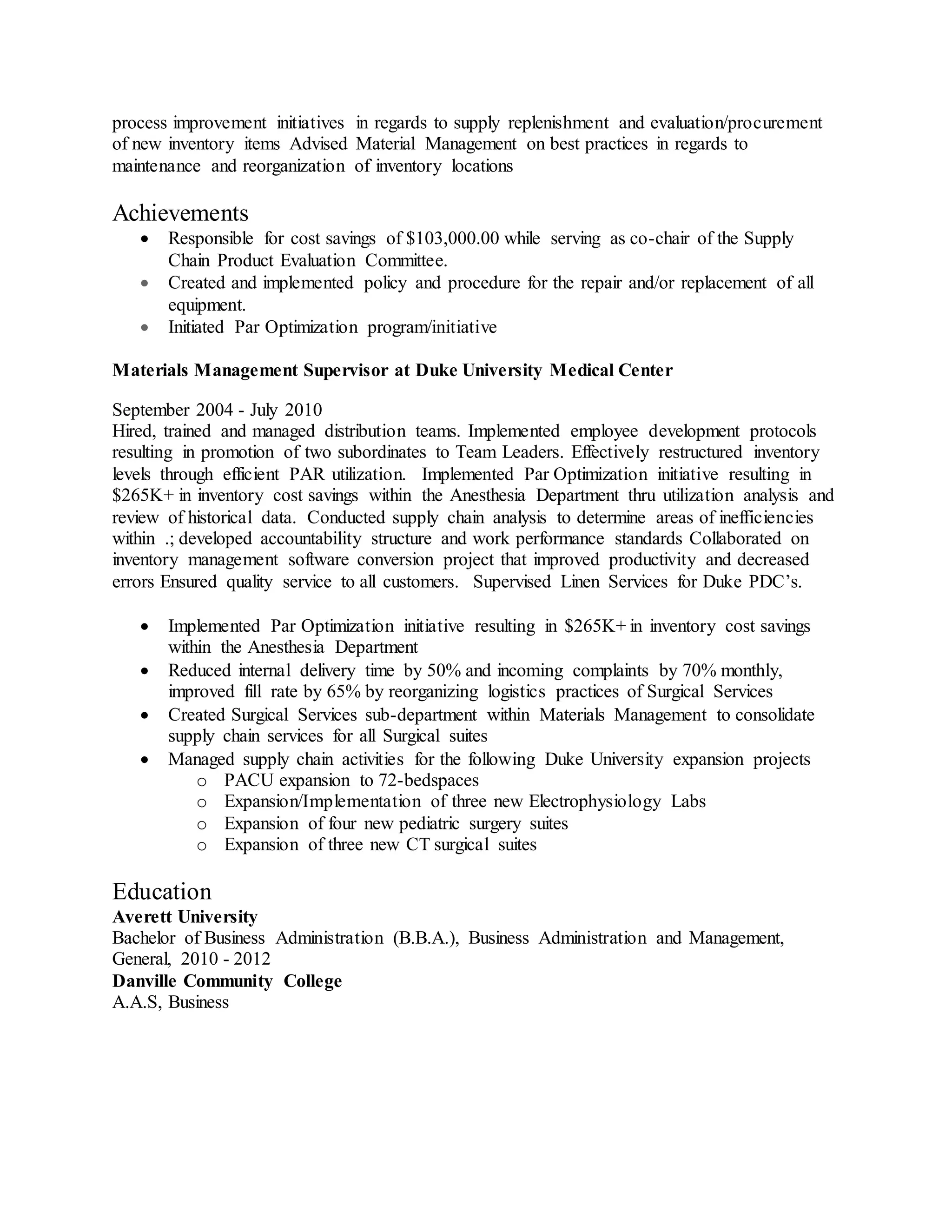 Leon King Resume | DOCX