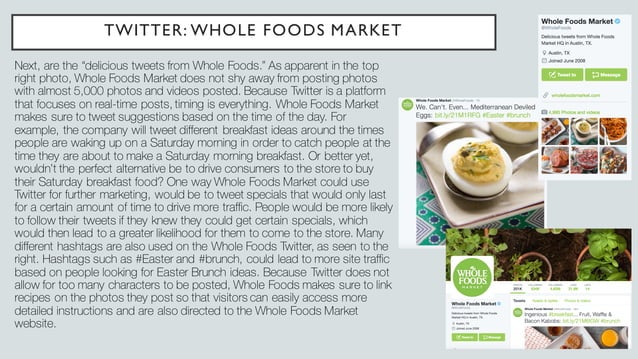 Cherf Whole Foods Market vs The Fresh Market | PPT