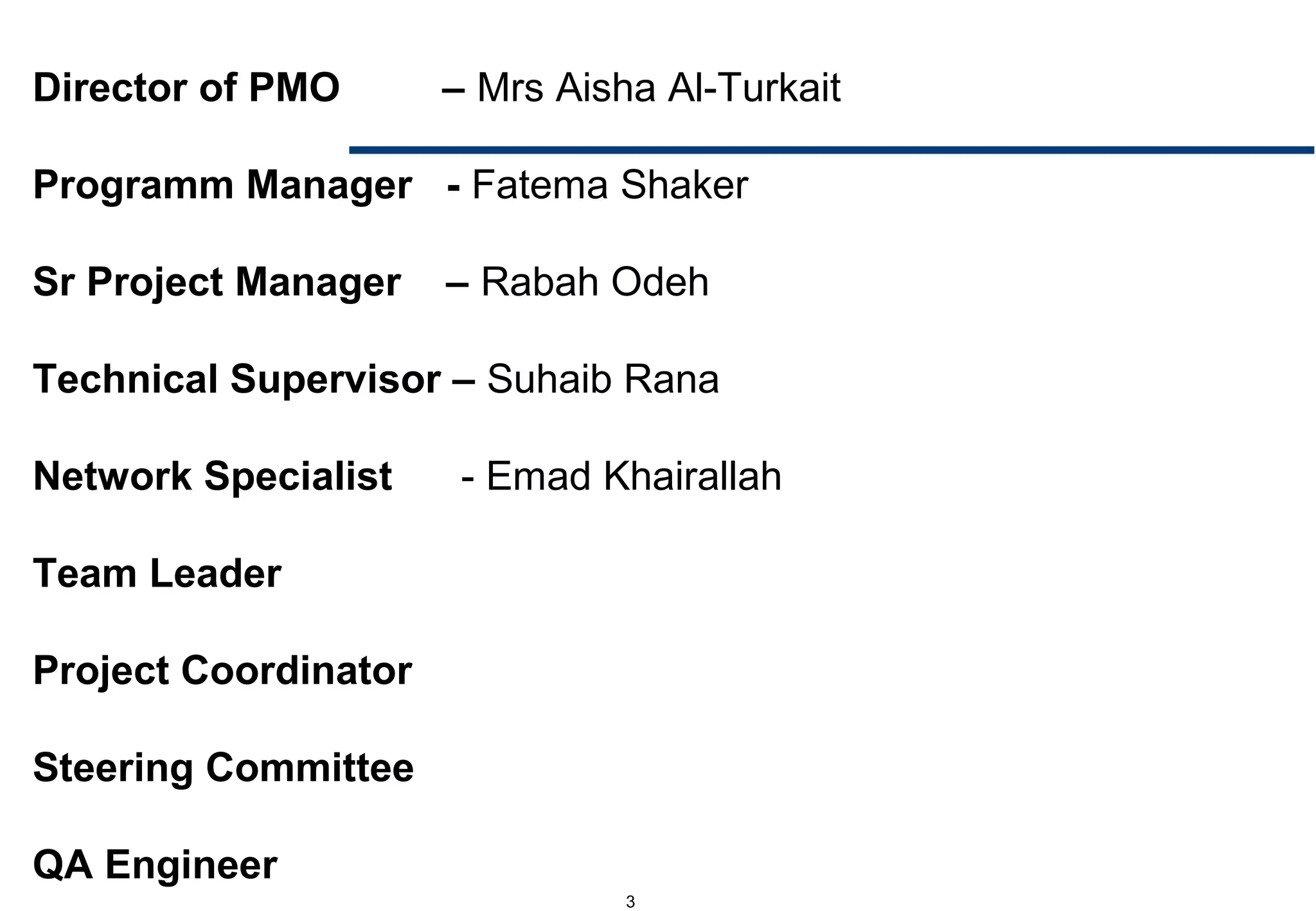 PMO Standard Org structure processes Chart & Role Descriptions_Arabic ...