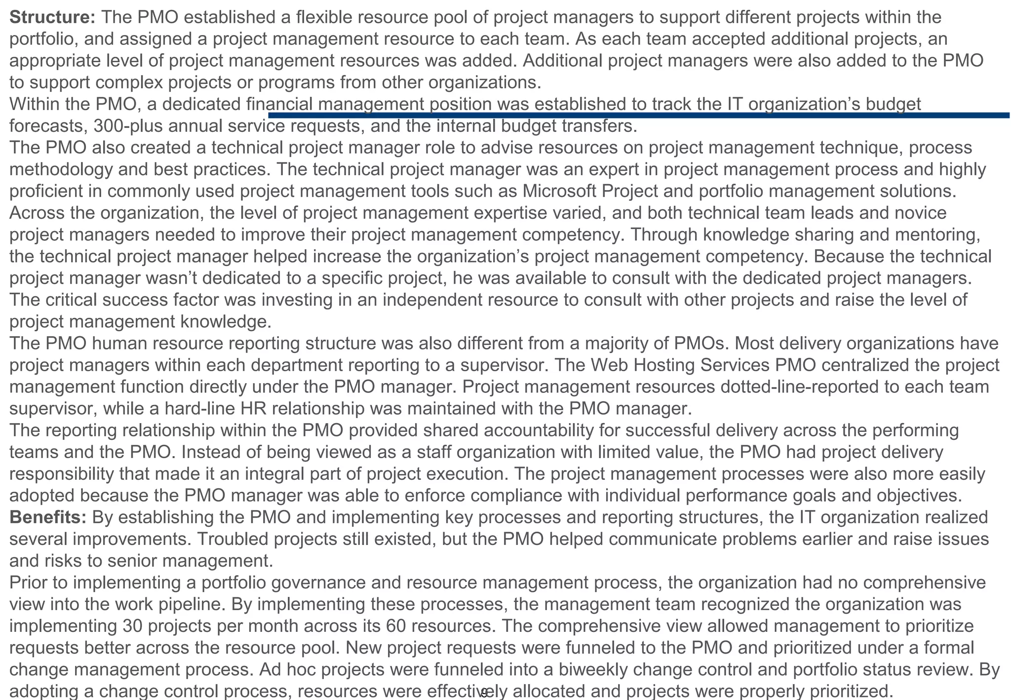 PMO Standard Org structure processes Chart & Role Descriptions_Arabic ...