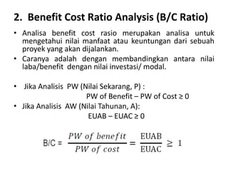 9 Analisa Kelayakan Investasi | PPTX