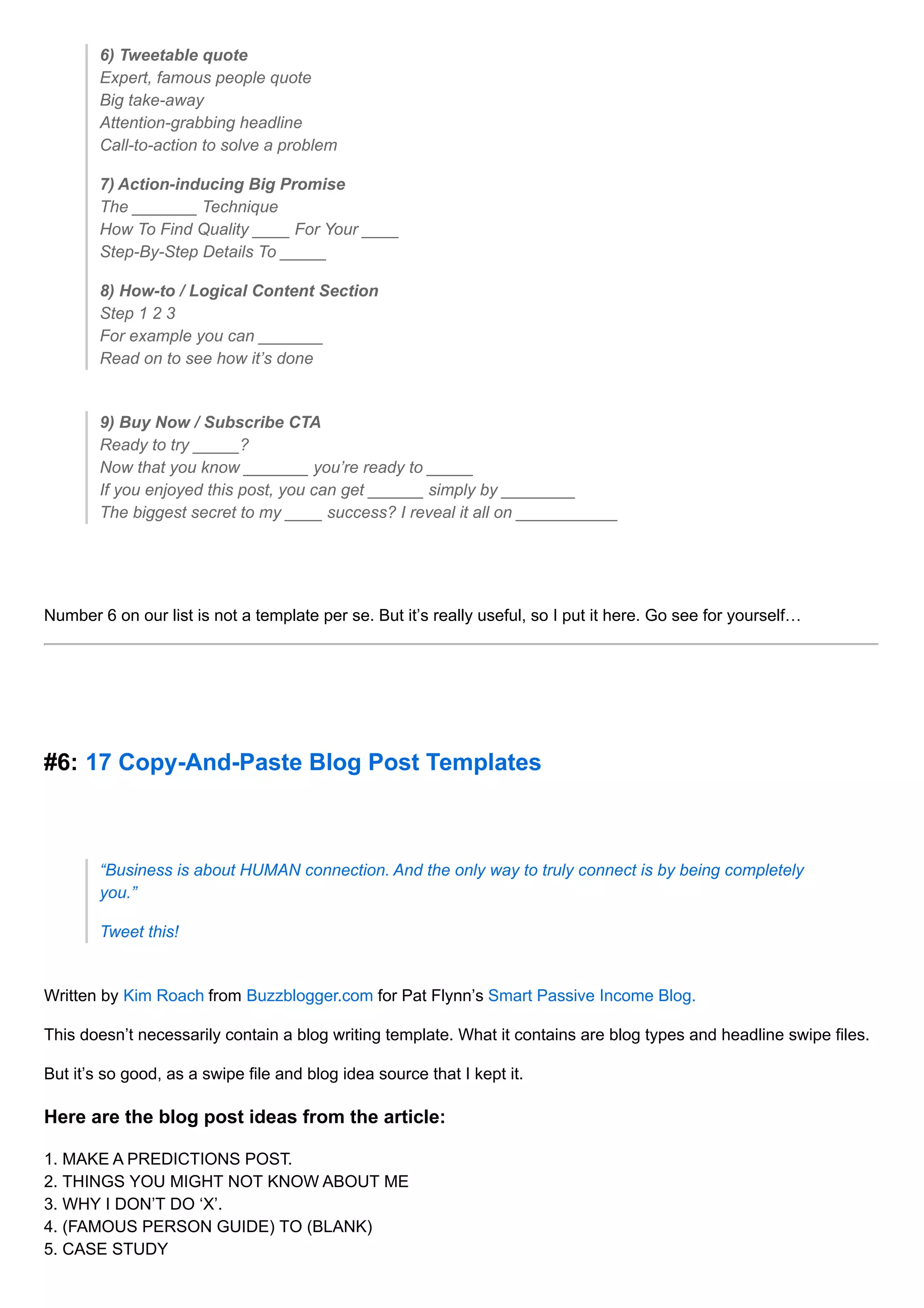 9 best blog writing templates | PDF