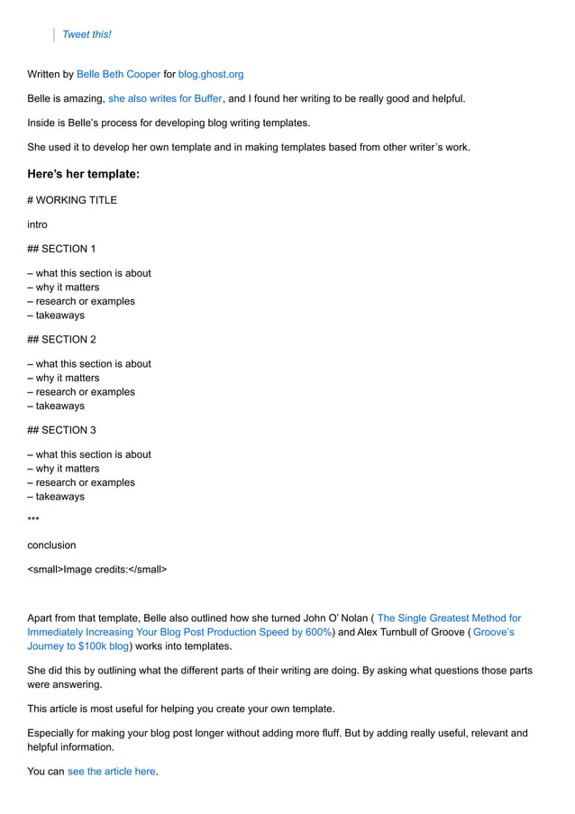 9 best blog writing templates | PDF